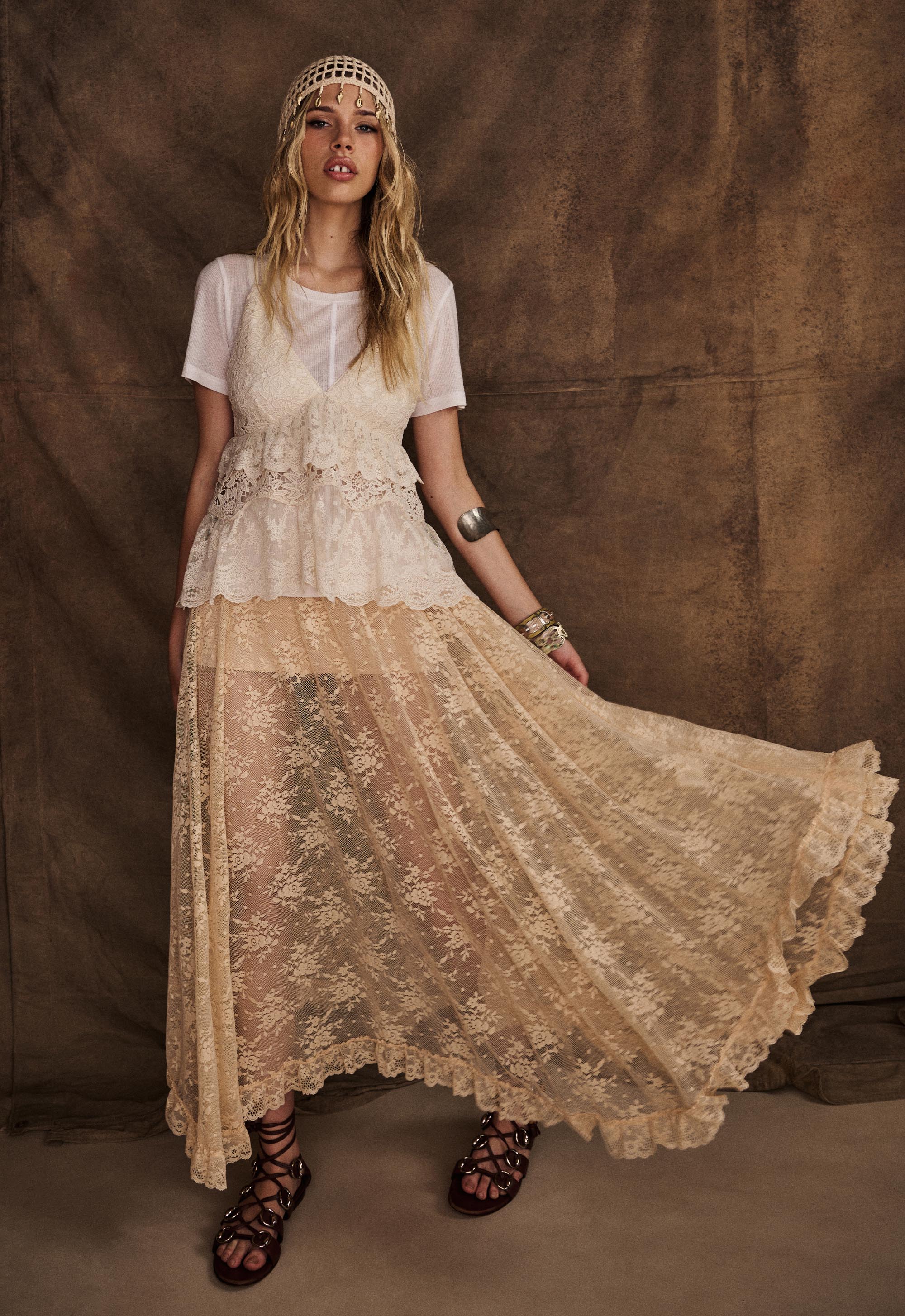 Labyrinth Lace Maxi Skirt – SPELL